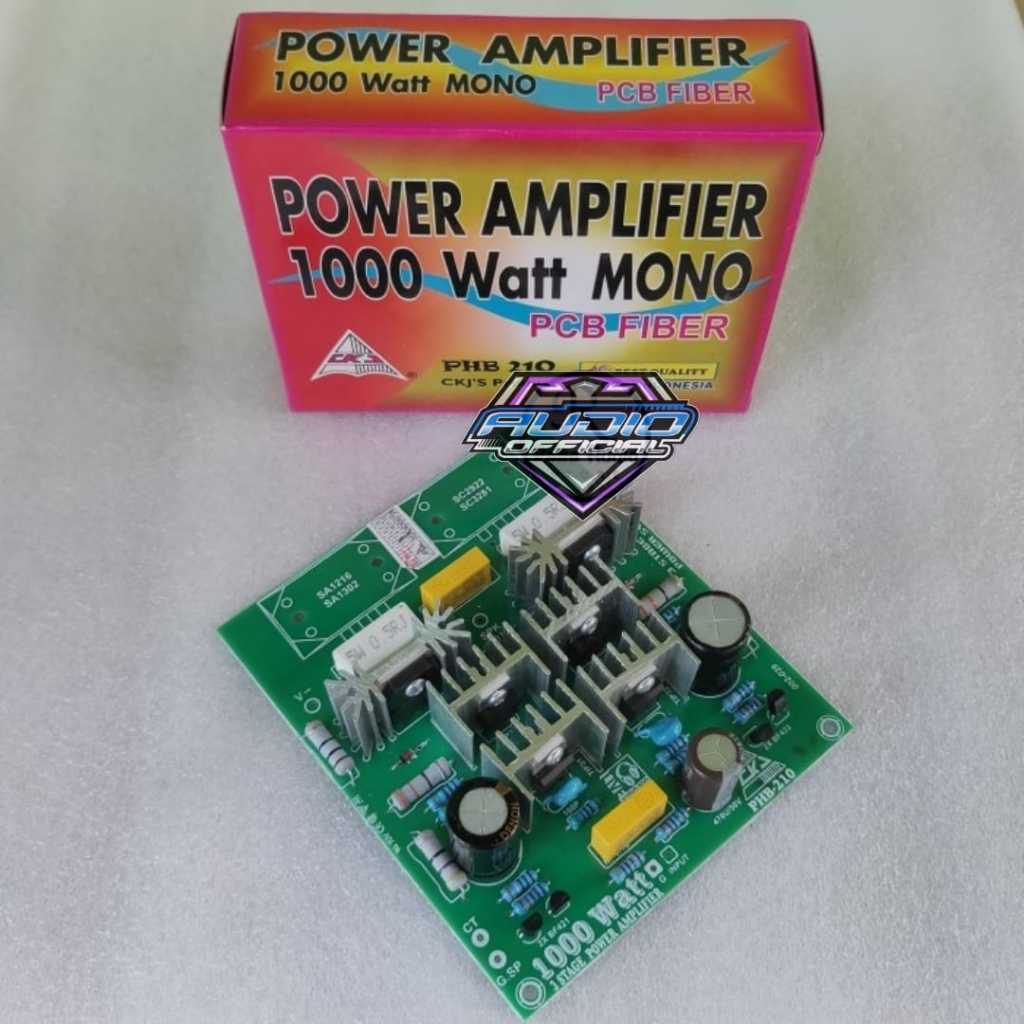 Jual Kit Power Amplifier 3 Stage Mono 1000watts / 3 Tingkat CKJ PHB 210 ...