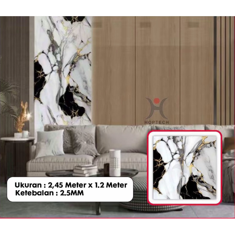 Jual Paus Biru | Wallpaper Dinding Motif Vinyl Marble Foam Roll Sticker ...