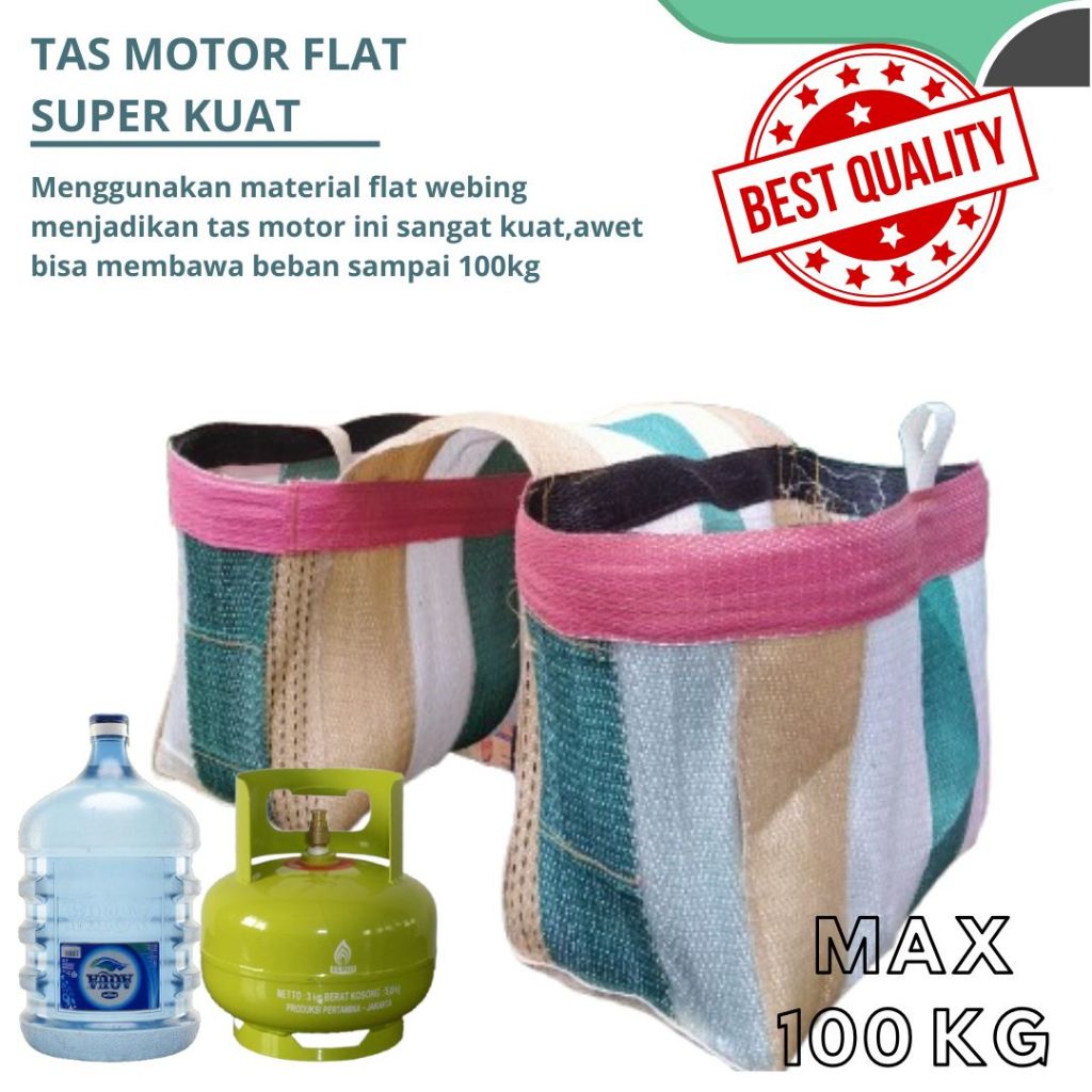 Jual tas motor flat super kuat sampai 100kg/tas motor/tas sales/tas ...