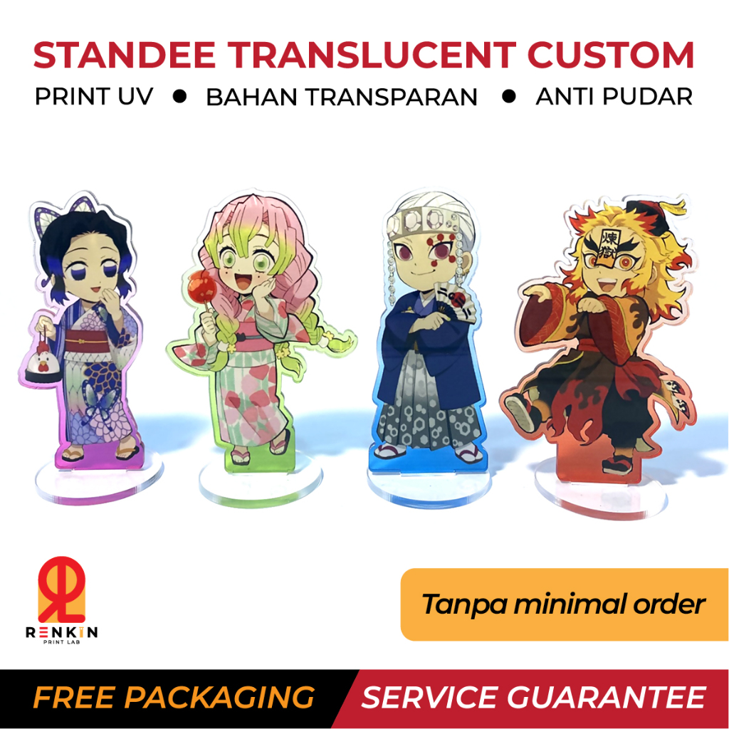 Jual Standee Translucent Custom | Custom Translucent Standee | Shopee ...