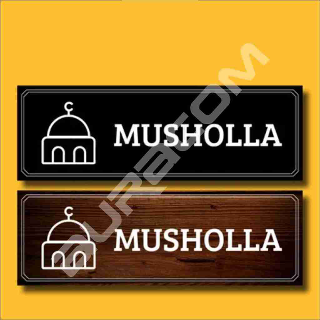 Jual Papan Tanda Musholla, Wall Decor, Hiasan Dinding, Sign in ( A30 ...