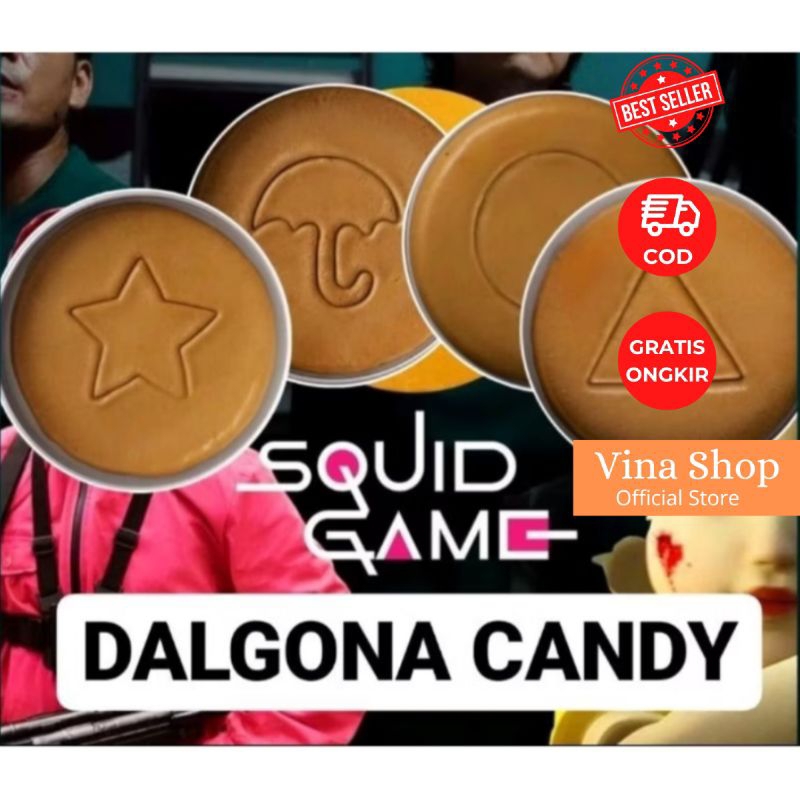 Jual Permen Squid Game Drama Korea Dalgona Candy | Shopee Indonesia