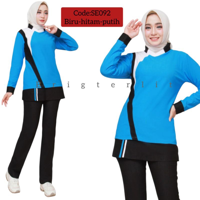 Jual BAJU SENAM WANITA DEWASA SETELAN SENAM WANITA BAJU OLAHRAGA ...
