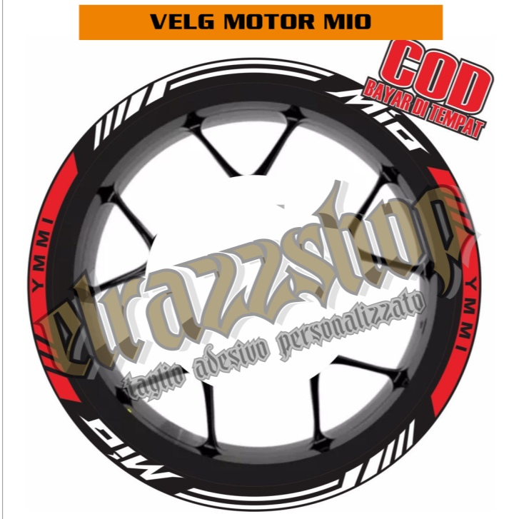 Jual Stiker Pelek Motor Yamaha Mio Cutting Sticker List Velg Variasi ...