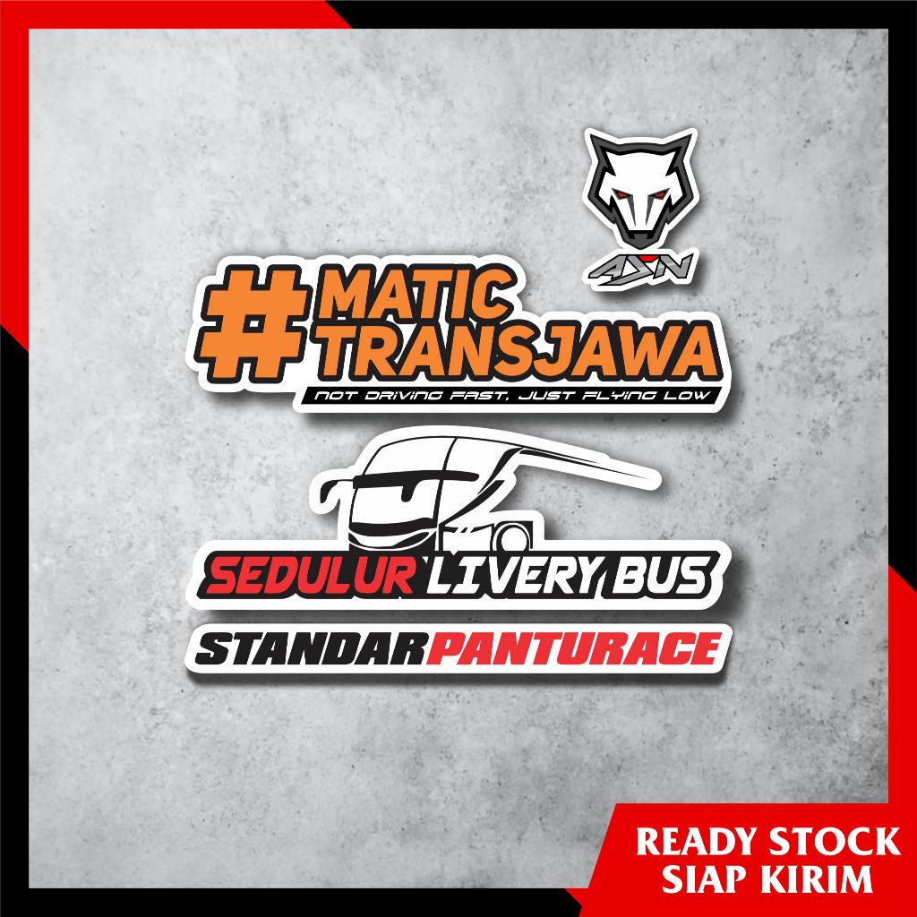 Jual Stiker MATIC TRANS JAWA X SEDULUR LIVERY BUS Paket 3PCS Sticker ...