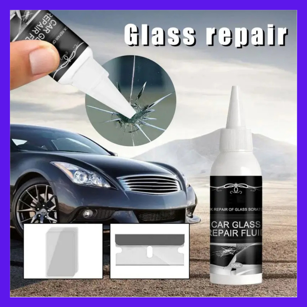 Jual Lem Kaca Mobil Retak / Lem Resin / Kaca Retak / Cairan Nano Untuk ...