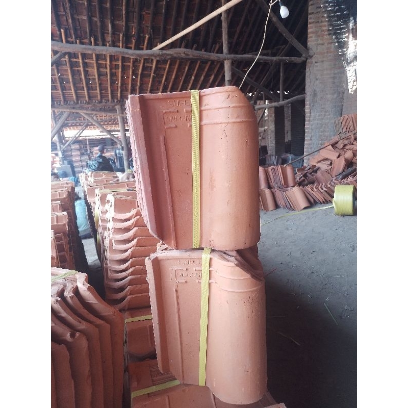 Jual Genteng morando natural 3500pcs + wuwung 100pcs | Shopee Indonesia