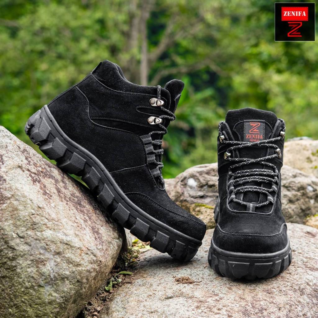 Jual Sepatu Safety Pria Wanita Boots Original Zenifa Ujung Besi Proyek ...