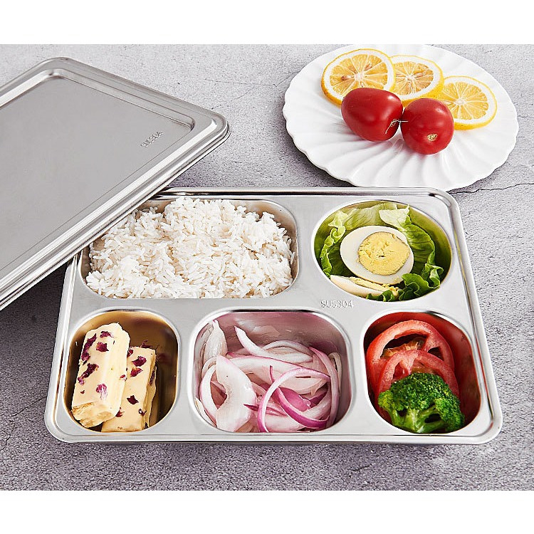 Jual Piring Saji Food Tray Stainless Tebal Piring Nampan Stainless ...