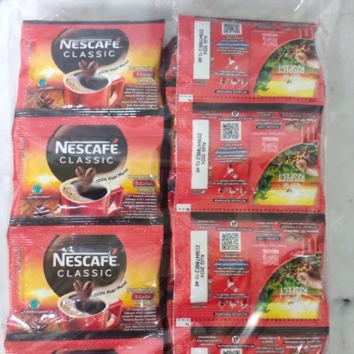 Jual NESCAFE CLASSIC RENTENG Kopi Instan Kopi Hitam 2gr Sachet (Dalgona ...