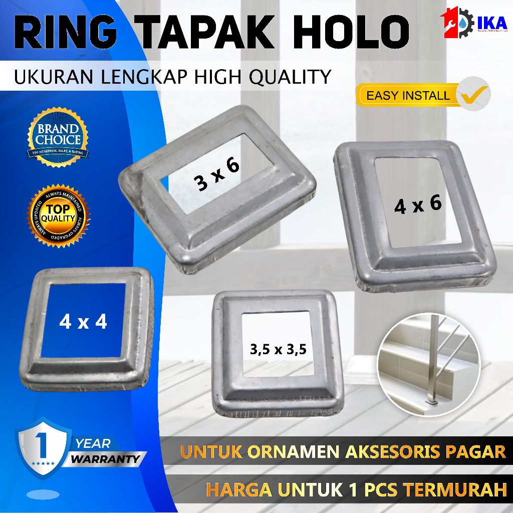 Jual Tapak Ring Holo Tapak Hollow Ornamen Pagar Besi dan Tralis / Ring tapak kaki holow 35x35 ...