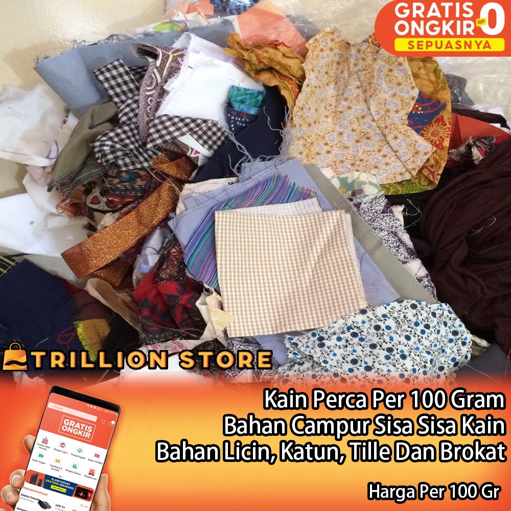 Jual Kain Majun Perca Majon Seken Second Sekend Sisa Bahan Potongan ...