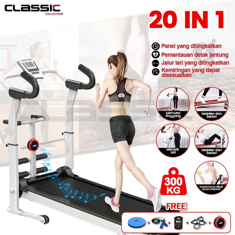Jual Treadmill manual 16 in 1 Musik Treadmill pintar profesional ...