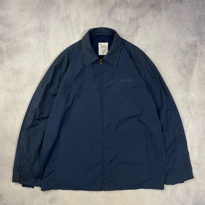 Jual Vintage 80s US Navy Utility Stencil Jacket Casual Harrington ...