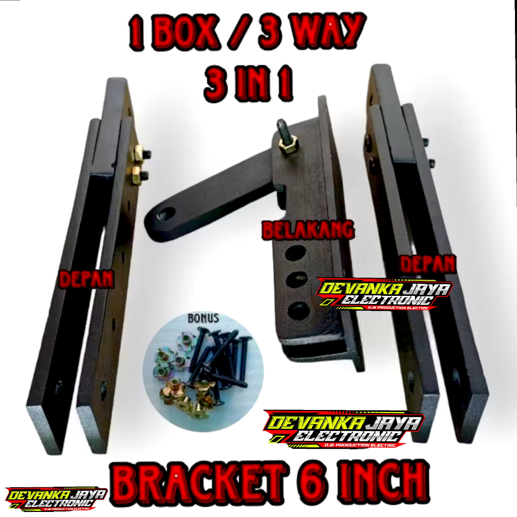 Jual Bracket 3WAY 6 inch Line Array Alumunium / Breket 3 WAY 6 ...