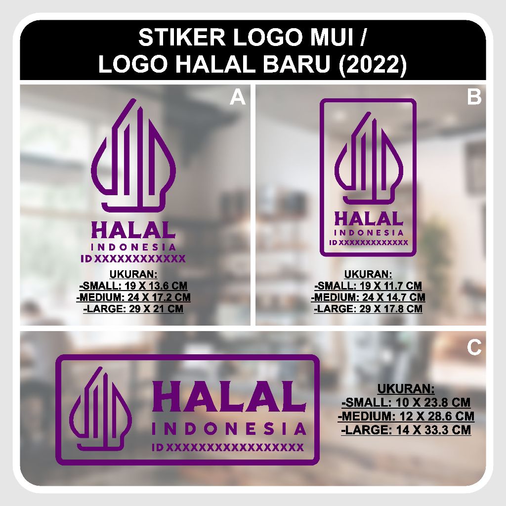 Jual CUTTING STICKER / STIKER HALAL INDONESIA STIKER LOGO MUI / HALAL ...