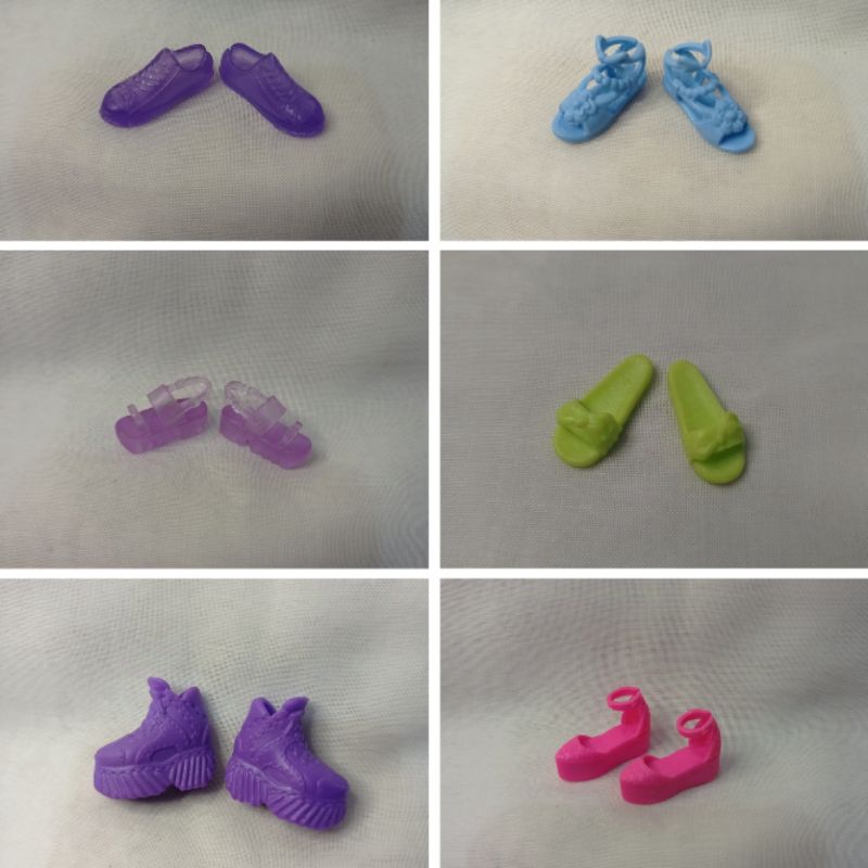Jual Sepatu boneka Barbie standar kaki datar flat original Mattel part ...