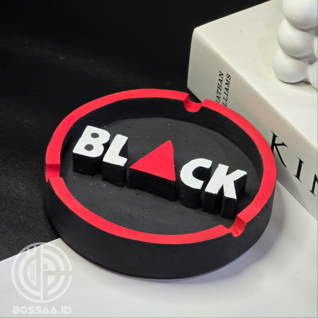 Jual Asbak Unik Hiasan Meja Aesthetic Logo Black | Shopee Indonesia