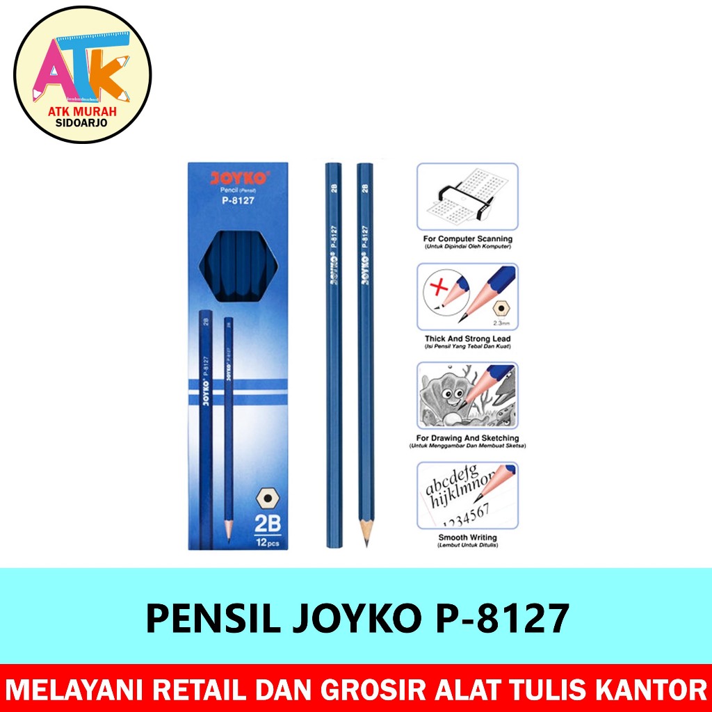Jual PENSIL KAYU - JOYKO P-8127 | Shopee Indonesia