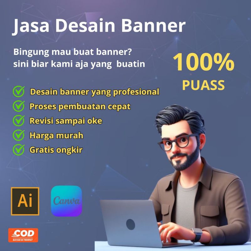 Jual Jasa Desain Banner Profesional Desain | Shopee Indonesia