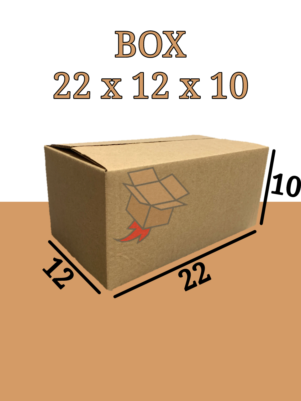 Jual Kardus Polos Karton Box Coklat DieCut 22x12x10 | Shopee Indonesia