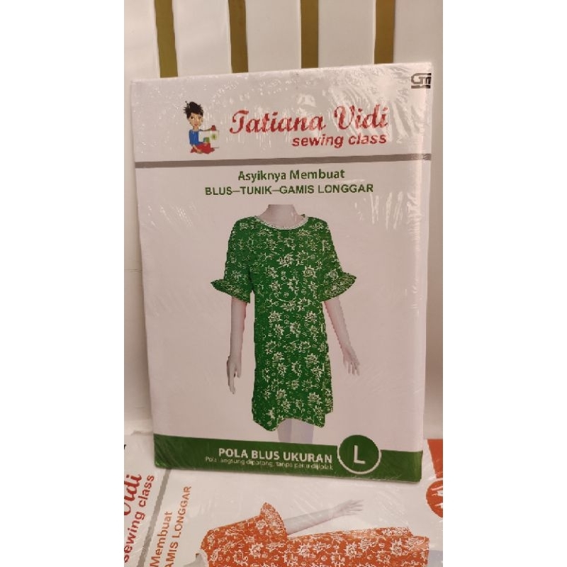 Jual buku pola blus ukuran L. asyiknya membuat blus- tunik- gamis ...