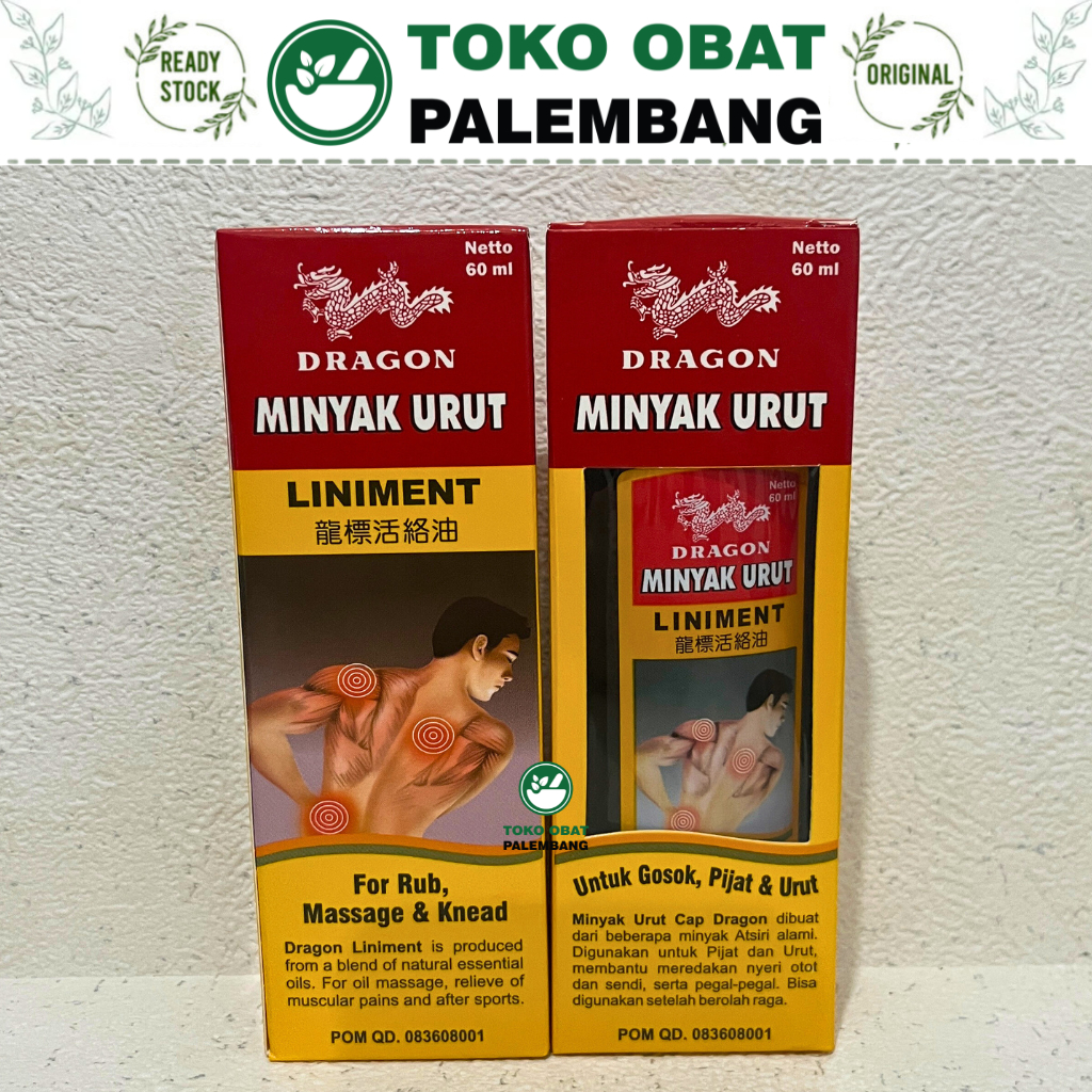 Jual DRAGON MINYAK URUT LINIMENT 60ML PIJAT URUT CAP DRAGON URUT ...