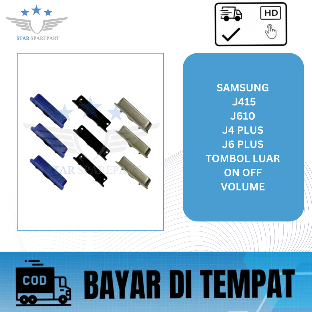 Jual TOMBOL LUAR KEYPAD ON OFF + VOLUME SAMSUNG J415 / J610 ORI ( GALAXY J4 PLUS / J6 PLUS ...