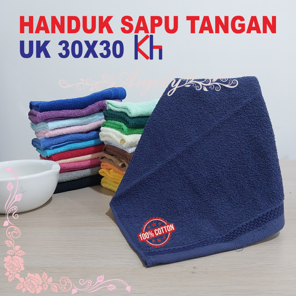 Jual HANDUK SAPU TANGAN ANJOLY 30X30CM WARNA TUA / HANDUK MUKA | Shopee Indonesia