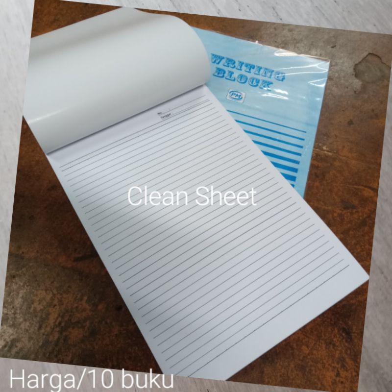 Jual Buku Tulis Block Note A4 Bergaris (Harga/10 buku) | Shopee Indonesia