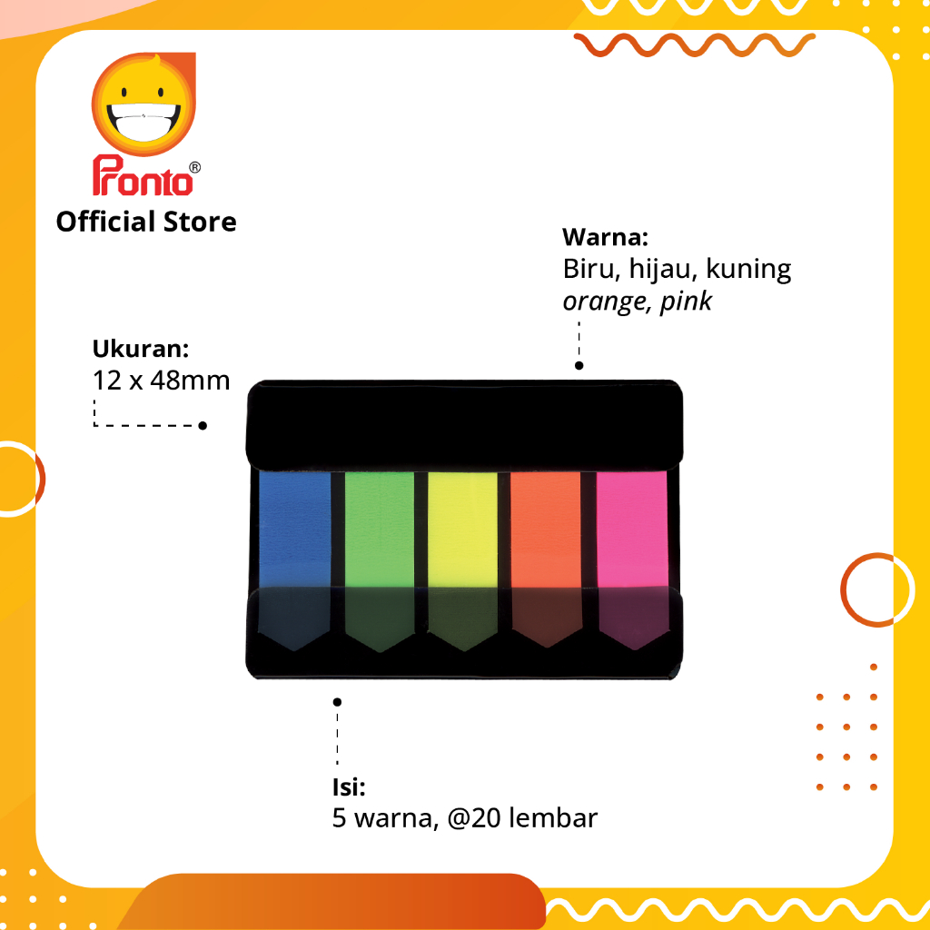 Jual Pronto Sticknotes Film Arrow Indexer Z Type | Shopee Indonesia