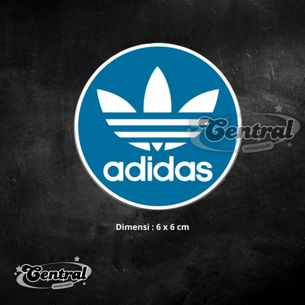 Jual Sticker Logo Brand Bulat Casual Stiker Adidas Sticker Aeshetic ...