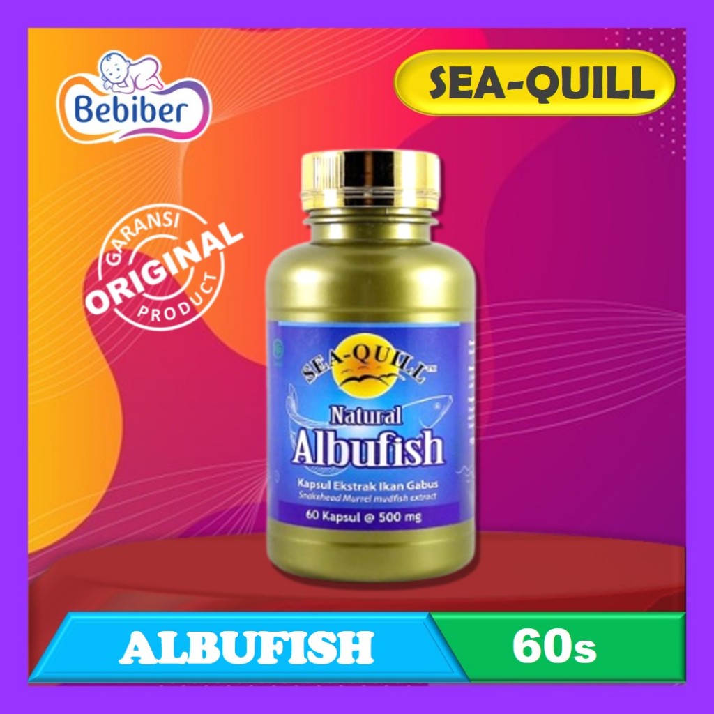 Jual Sea-Quill Natural Albufish 60 Tablet - Seaquill - Vitamin Albumin ...