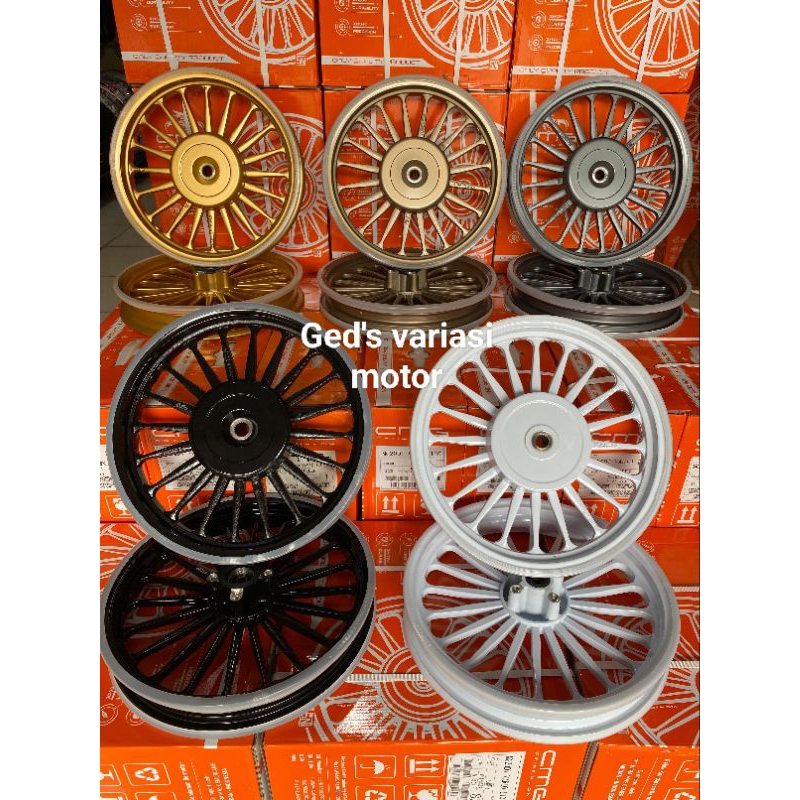 Jual VELG CMG PALANG 20 BEAT SCOOPY VARIO125/150 HITAM PUTIH GOLD BROWN ...