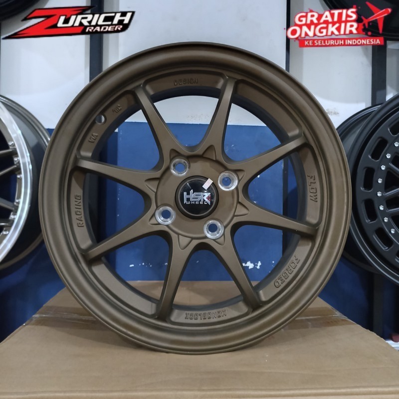 Jual Velg Hsr Wheel Ring 15 Hiroshima Untuk Brio Calya Sigra Ignis Vios Pelek R15 Ce28 Bronze ...