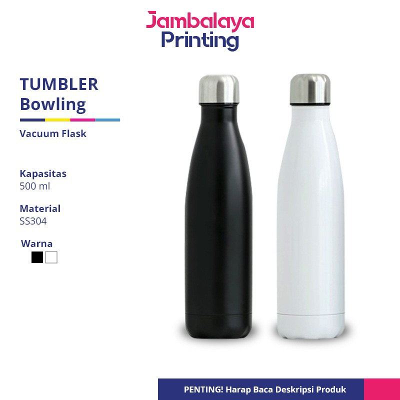 Jual Tumbler Custom Printing UV Nama Logo Bowling Vacuum Tumblr Custom ...