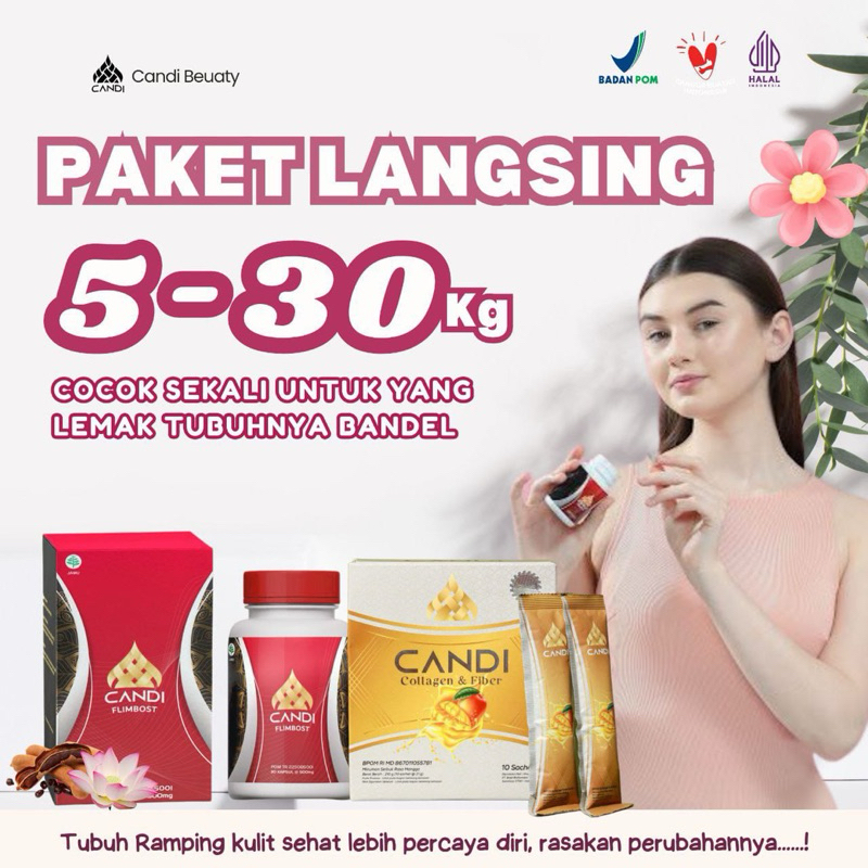 Jual PAKET SLIMGLOW CANDI FLIMBOST Obat Diet Pengecil perut Penurun ...