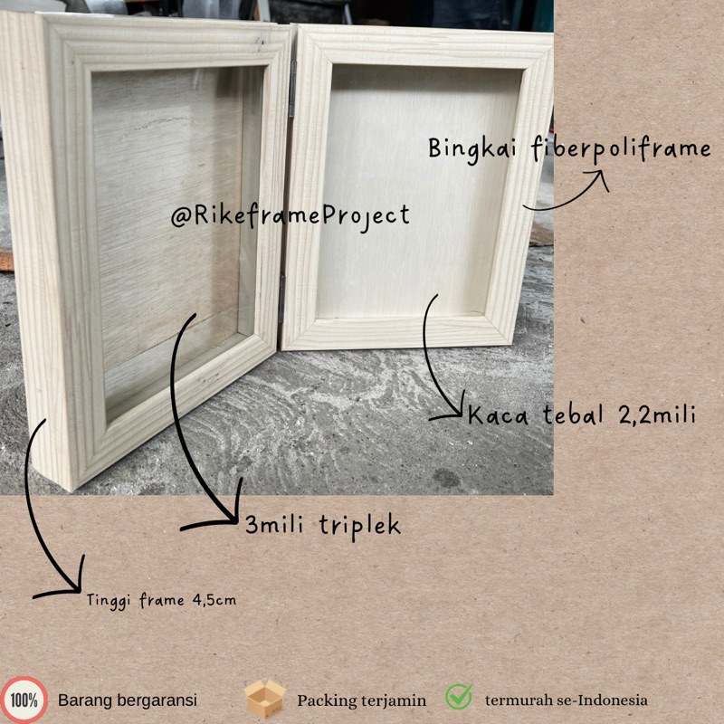 Jual BINGKAI MINIMALIS,frame Box 3D minimalis,Bingkai fiber Aesthetic ...