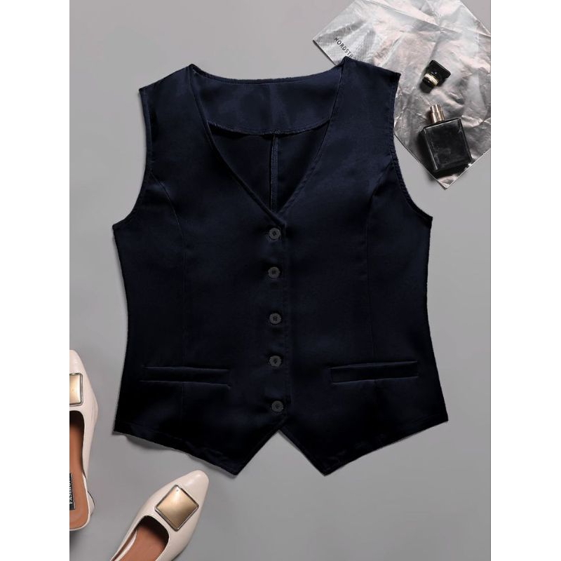 Jual Rompi Blazer outwear hijab Cewe Terbaru/outfit wanita jas blazer ...