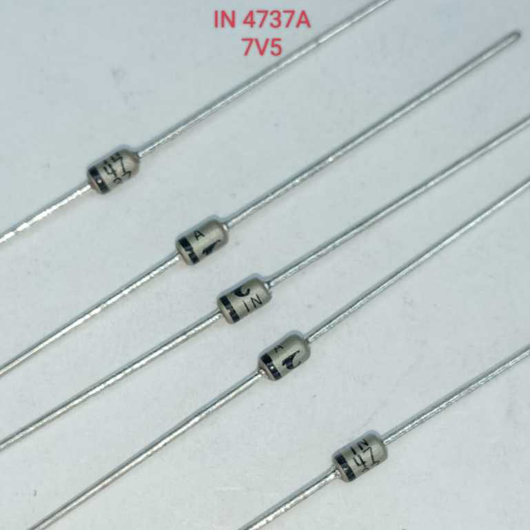 Jual DIODA ZENER 7V5 - 1 WATT GLASS SILVER 1N 4737A 227 7V5 ON MOTOROLA ...