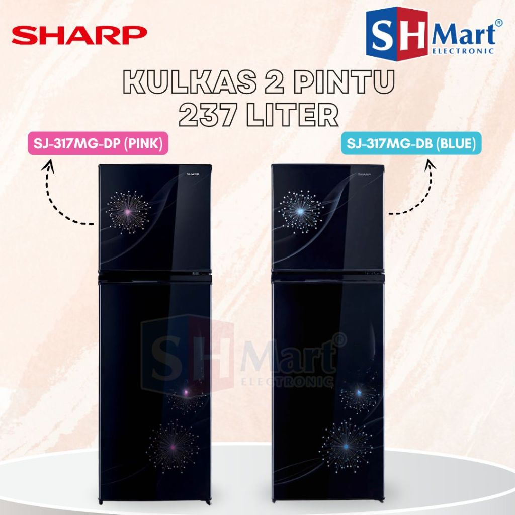Jual KULKAS SHARP 2 PINTU JUMBO SJ-317MG KAPASITAS 237 LITER SJ317 MG GARANSI RESMI (MEDAN ...