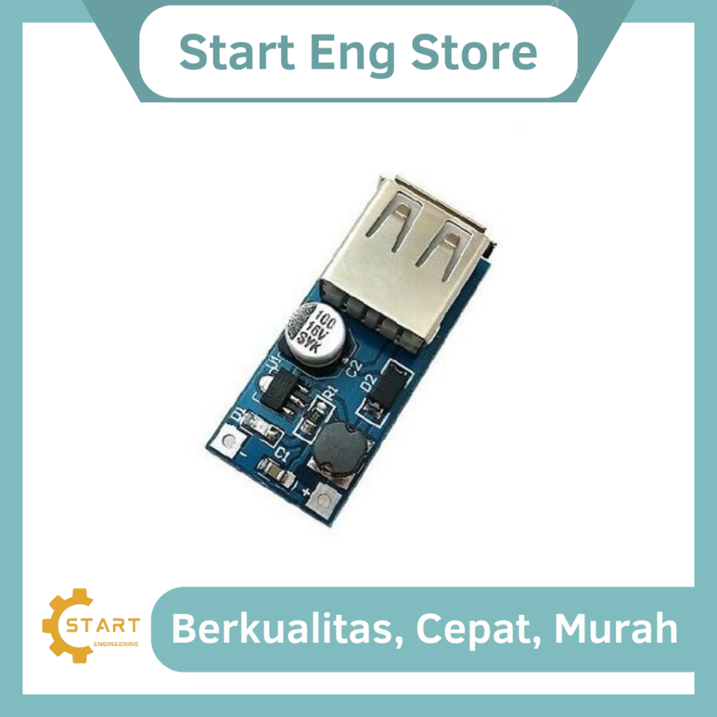 Jual PFM Control DC-DC Step-Up USB Power Supply 0.9V-5V to 5V Module ...