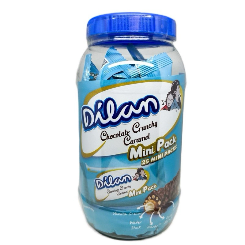Jual DILAN TOPLES MINI PACK CHOCO CRUNCHY CARAMEL 1 PACK ISI 25PCS ...