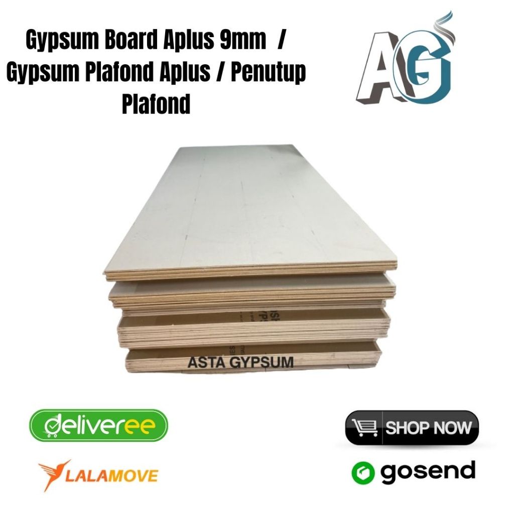 Jual Gypsum Board Aplus 9mm / Gypsum Plafond Aplus / Penutup Plafond ...
