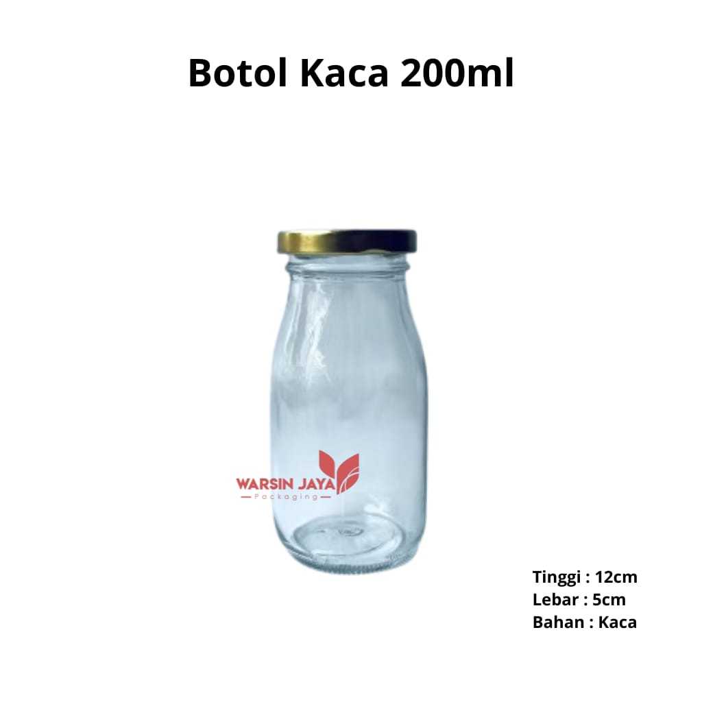 Jual BOTOL KACA JUS 200ML - BOTOL KACA - BOTOL JUS | Shopee Indonesia