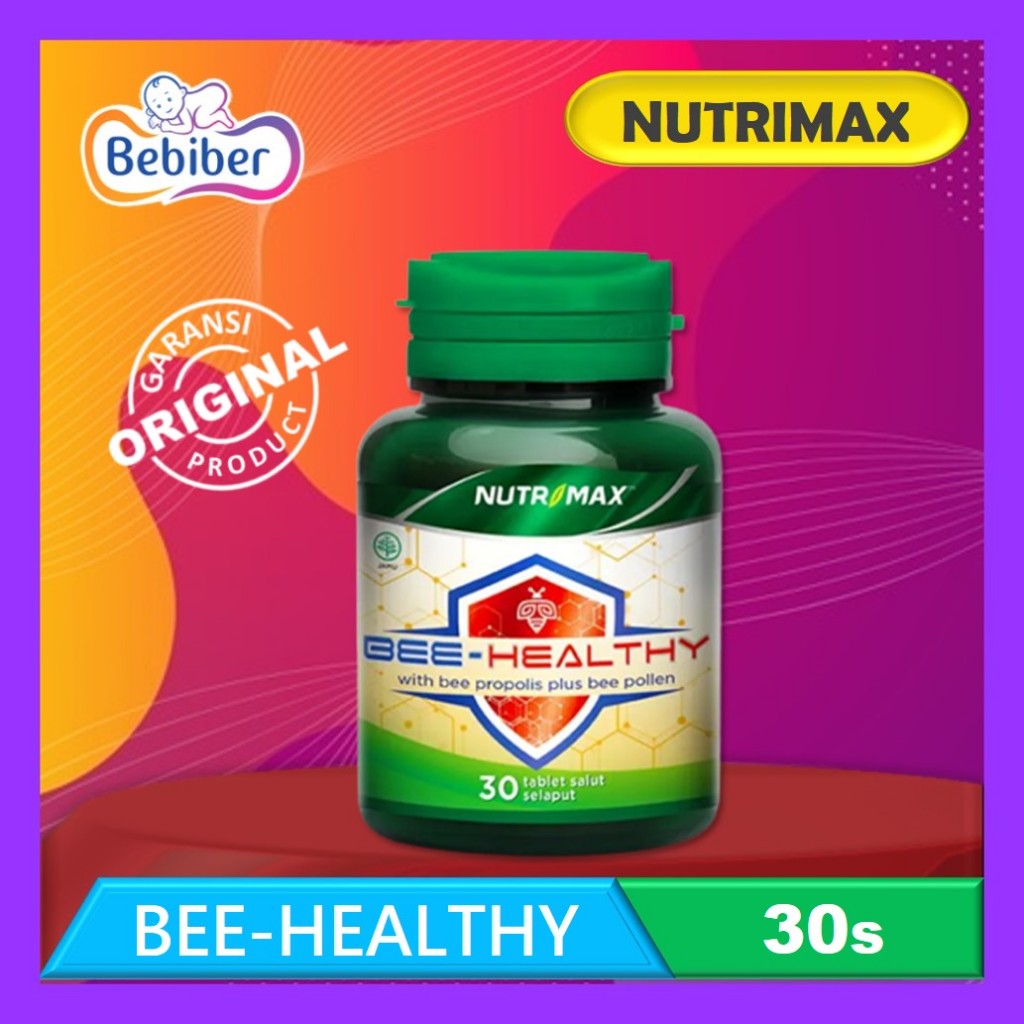 Jual Nutrimax Bee Healty Isi 30 Tablet | Nutrimax Bee Propolis Plus Bee ...