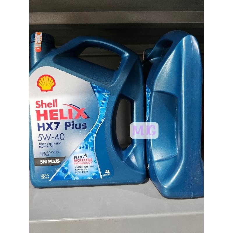 Jual Oli Shell Helix HX7 Plus 5W-40 4Liter/Oli Mesin Mobil (1 Dus isi 4 ...