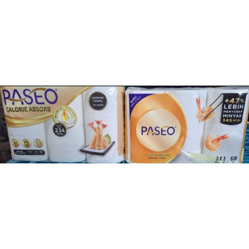 Jual Tissue paseo tissue dapur kitchen towel 3 roll 70s | Shopee Indonesia