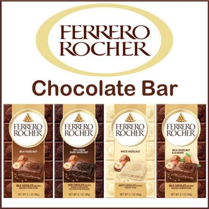 Jual Ferrero Rocher Haselnuss Chocolate Bar with Almond 100 Gram ...