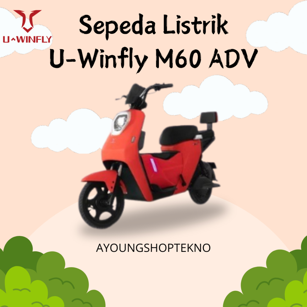 Jual Sepeda listrik U-Winfly M60 ADV 500W 48V/12Ah | Shopee Indonesia
